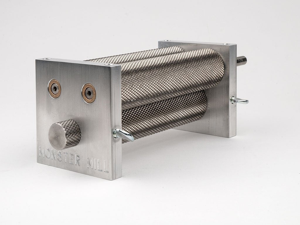 3 Roller Homebrew Grain Mill (Std - 1/2" - Std 1144 Steel) – Monster ...